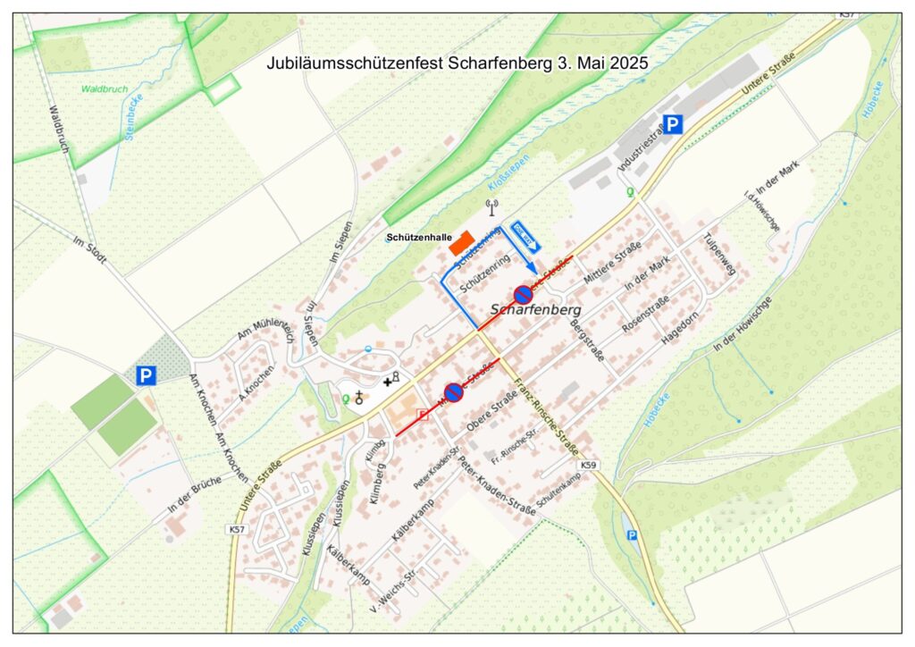 Informationen zum Jubiläumschützenfest in Scharfenberg – Scharfenberg