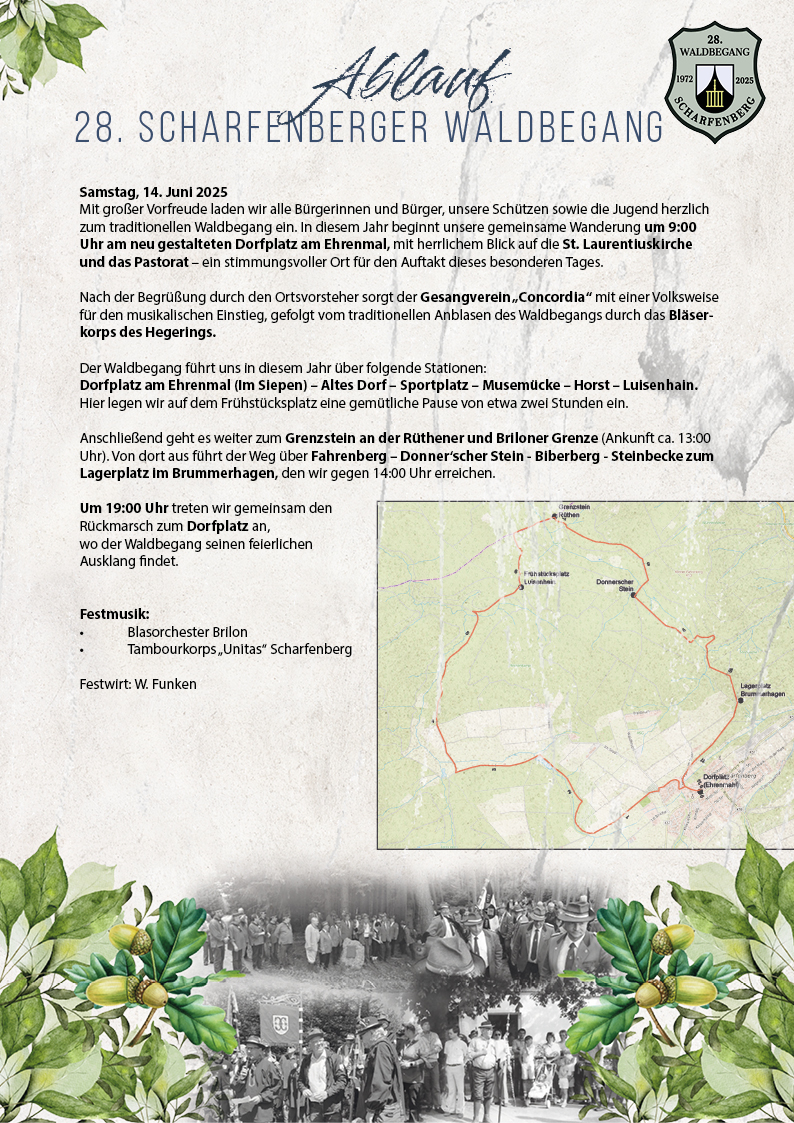 28. Scharfenberger Waldbegang: „Natur – Tradition – Gemeinschaft ...